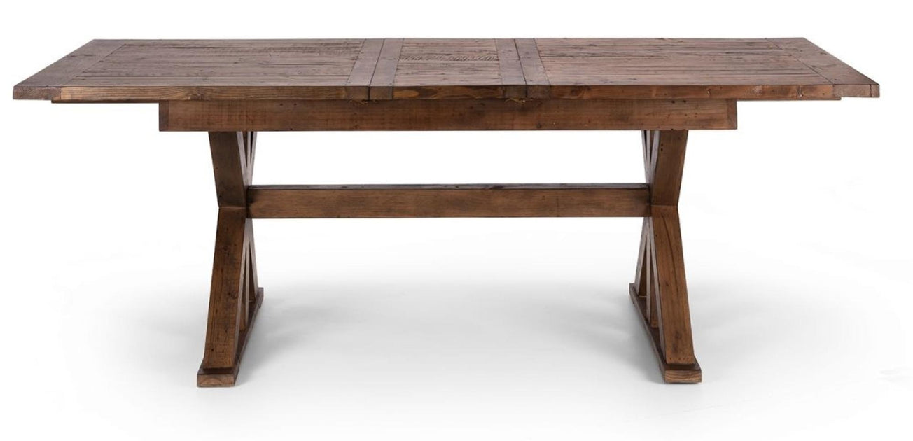 Chatsworth Reclaimed Pine 6-8 Seater Extending Dining Table — Trafalgar ...